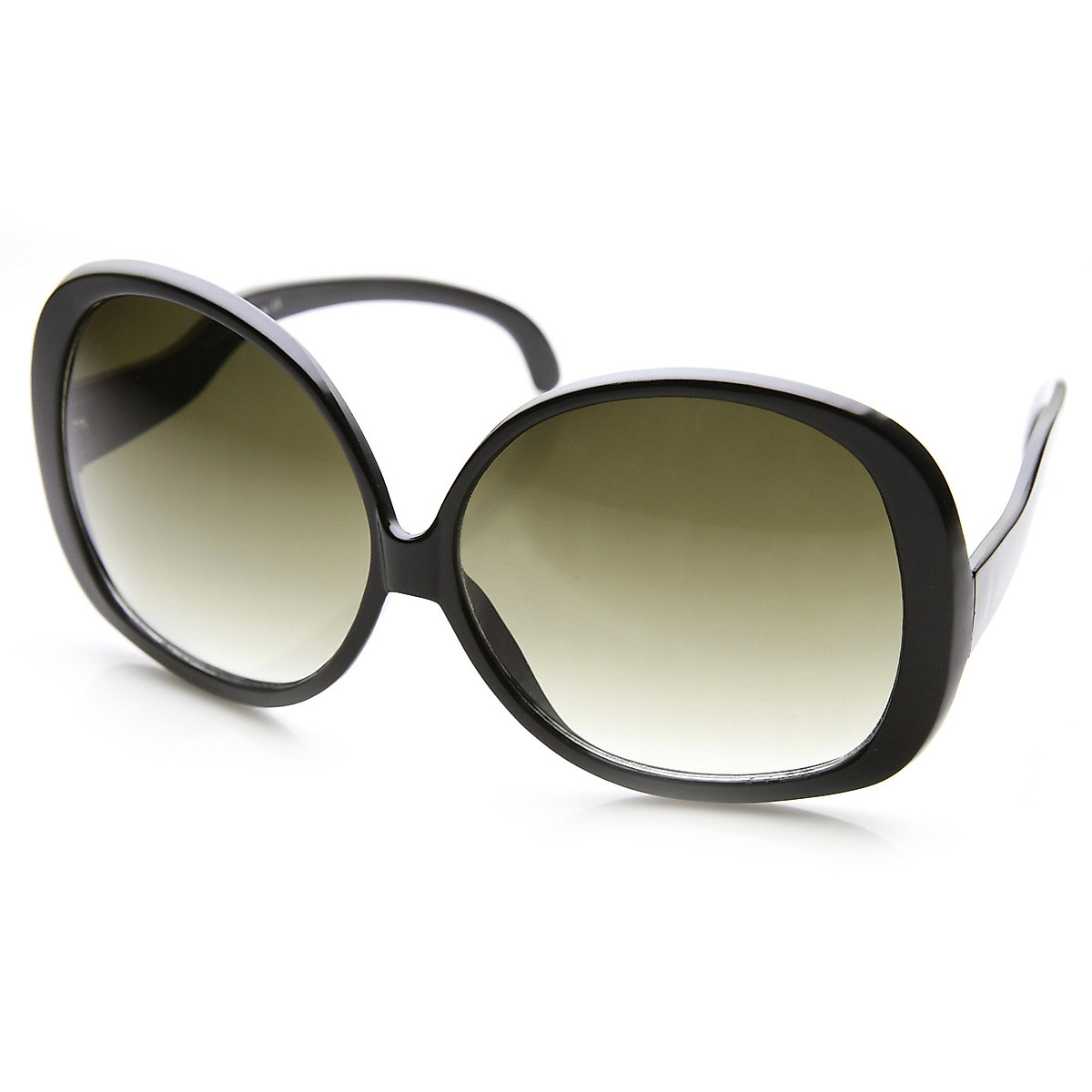 AStyles - Big Huge Oversized Vintage Style Sunglasses Retro Women Celebrity Fashion (Black), X-Large