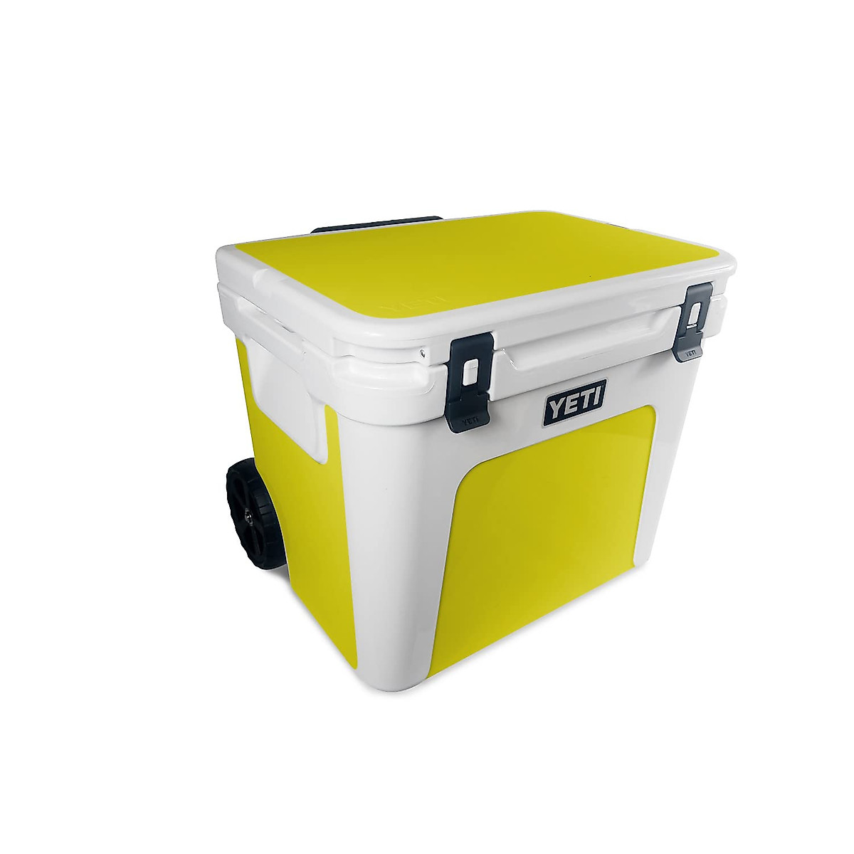 MightySkins Skin Compatible with Yeti Roadie 60 Wheeled Cooler - Solid Yellow | Protective, Durable, and Unique Vinyl Decal wrap Cover | Easy to Apply, Remove, and Change Styles | Made in The USA