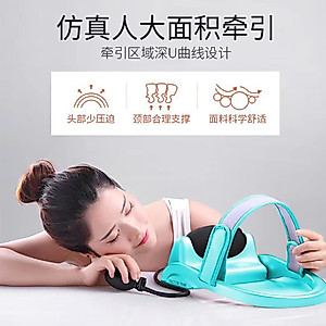 BailingDS Portable Neck Pillow for Neck Care Air Cushion Neck Traction Neck Pillow Portable Neck Neck Traction Device Cervical Neck Care Device Cervical Traction (Gold)