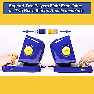 RETRO STATION Capcom PVP Dongle, Compatible with Two Capcom Retro Station Arcade Consoles Connection for Two Players to Play Games Simultaneously