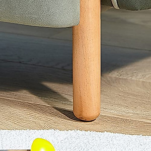 SJYDQ Nordic Creative and Comfortable/Environmentally Friendly Solid Wood Foot Living Room Reading Sofa