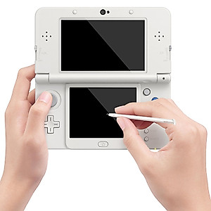 Screen Protector Compatible Nintendo New 3DS, AFUNTA 2 Pack (4 Pcs) Tempered Glass for Top Screen and HD Clear PET Film for Bottom Screen Accessory