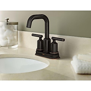 Moen WS84228SRN Gibson Two-Handle High Arc Bathroom Faucet, Spot Resist Brushed Nickel