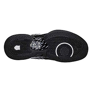 K-Swiss Men's Hypercourt Supreme Tennis Shoe, Black/White, 10.5 M