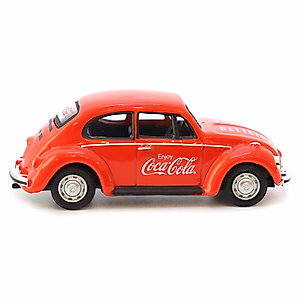 Motor city classics Coca-Cola Diecast Collectible | 1966 Volkswagen Beetle | 1:72 Diecast Scale Model 472005 | Officially Licensed Coca-Cola Diecast