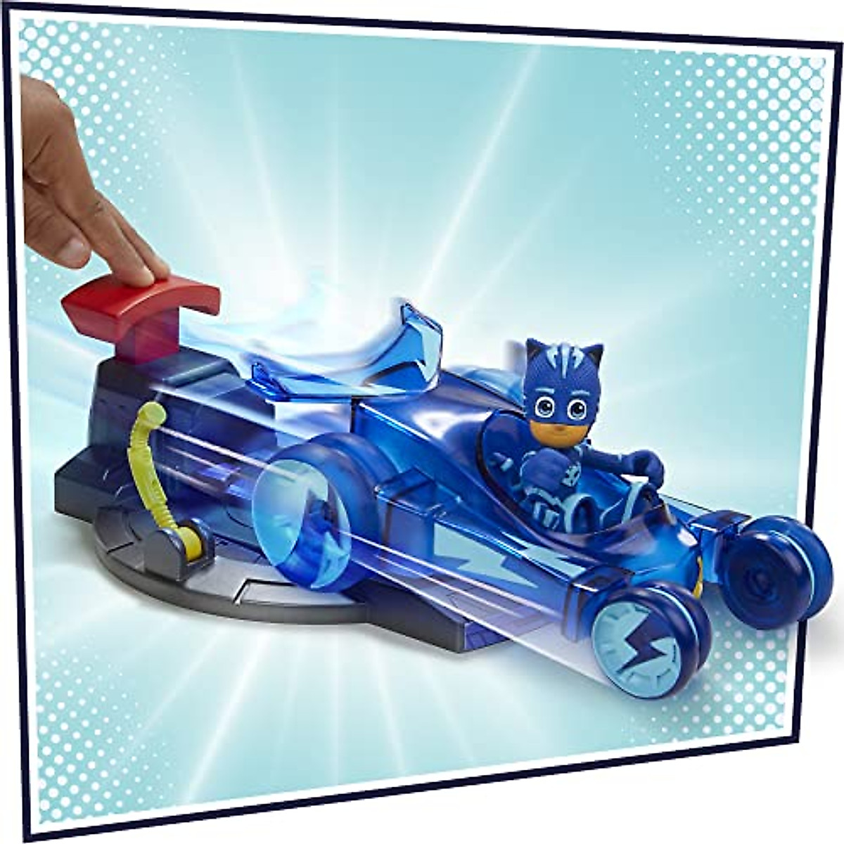 PJ Masks Deluxe Battle HQ Preschool Toy, Headquarters Playset with 2 Action Figures, Cat-Car Vehicle, and More for Kids Ages 3 and Up