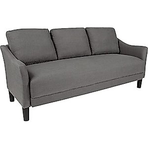 Flash Furniture Asti Upholstered Sofa in Dark Gray Fabric