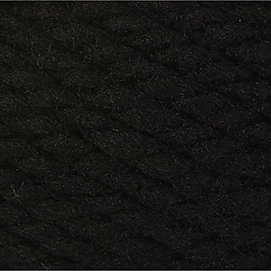 Bernat Softee Chunky Yarn, 3.5 Oz, Gauge 6 Super Bulky, Black