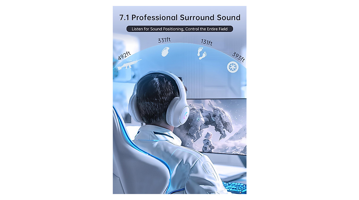 Syndesmos CM7002 Gaming Headset: Surround Sound & RGB