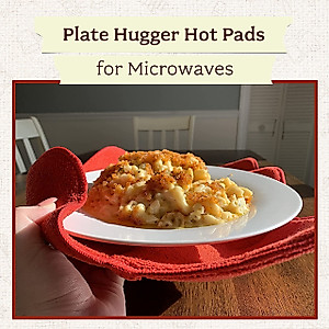Kitchen Plate Hugger for Microwave| Hot Pads for Microwaves | Microwave Oven Mitt | Bowl Cozy | Food Huggers | Microwave Plate and Bowl Huggers | 2 Pack