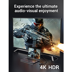 USB C HUB 4K 30Hz, VENTION USB C Multiport Adapter 5-in-1 with 4K HDMI, 100W Power Delivery, 3 USB 3.0 Data Port for MacBook Pro/Air M1 2020, iPad Pro 2021, iPad Mini 6, Surface Pro and More