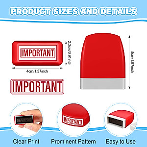 Crtiin 16 Pcs Office Stamp Set Message Self Inking Rubber Stamp Set for Office Stamps Completed Faxed Scanned Stamps for Office Message Supplies (Mixed Colors)