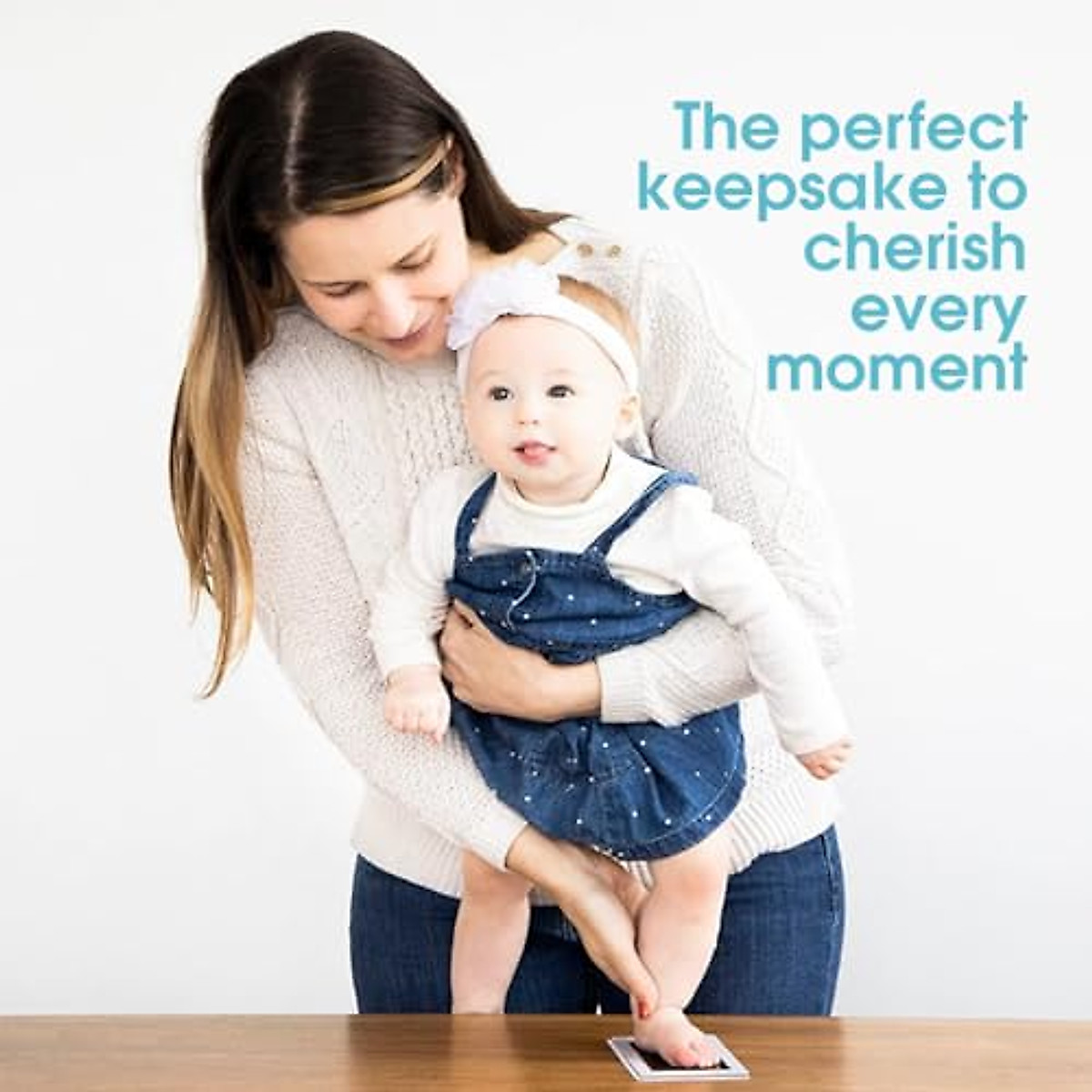 Pearhead Welcome Little One First 5 Years Memory Book, Gender-Neutral Baby Keepsake for New and Expectant Parents, Pregnancy And Milestone Journal, Gray Gingham