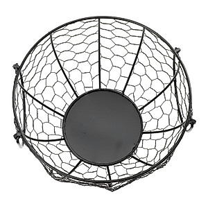 Metal Wire Egg Basket Egg Holder Organizer Case Container Kitchen Egg Storage Basket Fruit Basket Vegetables Fruit Bowl Kitchen Counter Organizers