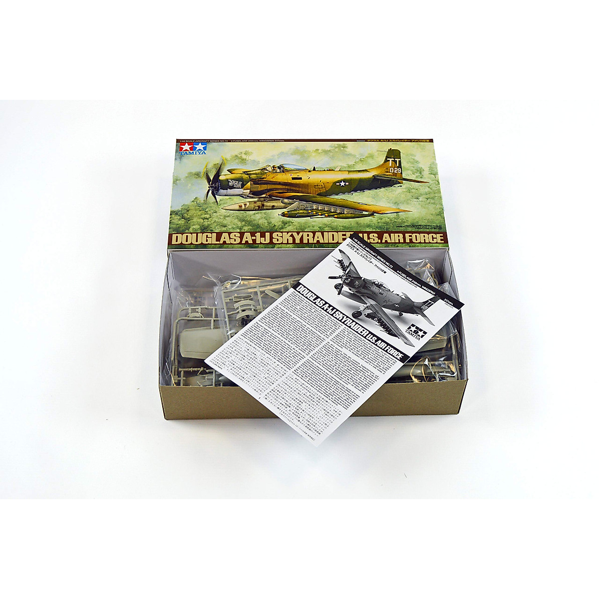 Tamiya 61073 1/48 Douglas A-1J Skyraider USAF Plastic Model Airplane Kit