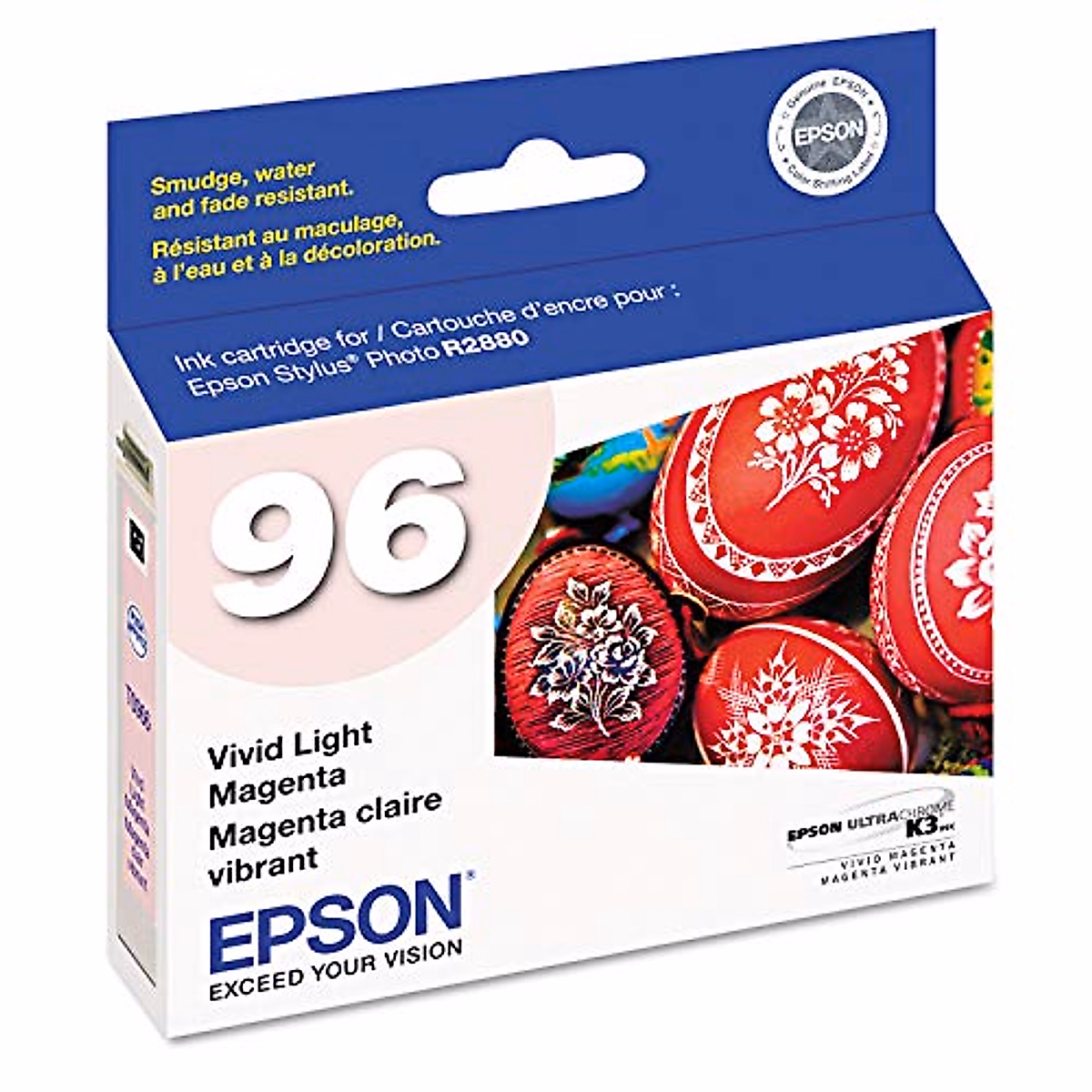 EPSON T096620 (LIGHT MAGENTA) INK CARTRIDGE IN RETAIL PACKAGING FOR USE IN STYLUS PHOTO R2880/(TYPE 96)