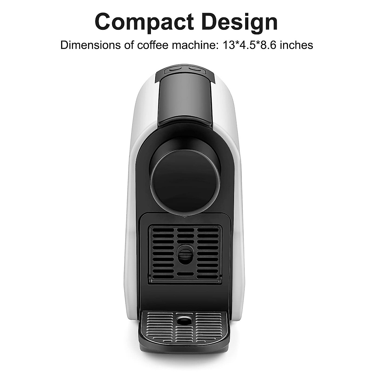 beanglass Mini Espresso Machine Compatible for NS Original Line Pods, Compact Capsule Coffee Maker with 20 Bar High Pressure Pump, 22 oz Removable Water Tank