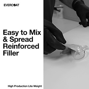 Evercoat High Production Lite Weight - Plastic Body Filler - Tack-Free & Clog-Free Formula - 128 Fl Oz