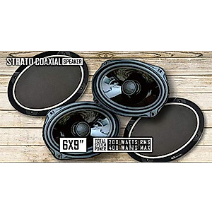 CT Sounds Strato 6x9” 320 Watt 2-Way Weatherproof Coaxial Car Speakers, Pair