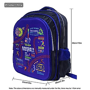 JDEIFKF Baseball Backpack Laptop Backpack For Men Women, Baseball Backpacks Shoulder Bag For Travel Hiking Camping Daypack