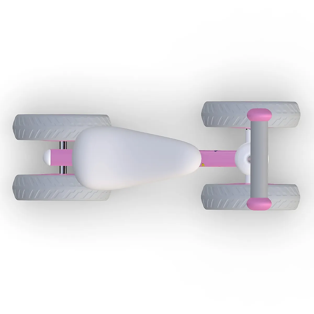 Balance Bike Ride-On Toy | 12-36 Months Babies and Toddlers | Boys and Girls | Indoor Outdoor | Mobility Muscle Strength Motor Skills | Created by Makers of Established Action Kids Products | Pink