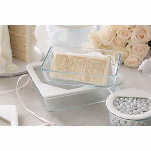 Pyrex 071160096400 10 Piece Ultimate Food Storage Set, White/Clear