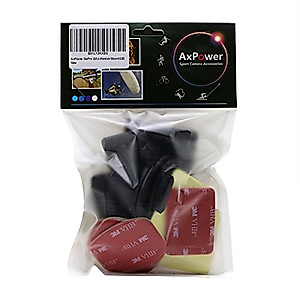 AxPower 16 PCS Helmet Adhesive Pads Sticker Flat Curved Mounts Accessories kit for GoPro Hero 8 7 6 5 4 3+ 3