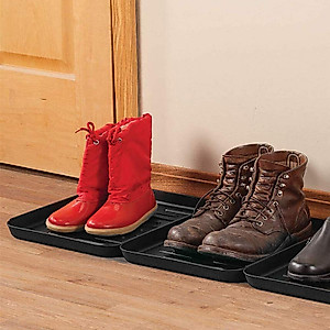 Yowein Boot Tray - Shoe Mat - Dog Food Mat - Garden Tool Tray - Multipurpose for Indoor & Outdoor - Floor Protection (2PC)