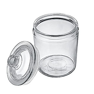 Restaurantware Vetri 0.5 Gallon Glass Storage Jar 1 Dishwashable Glass Cookie Jar - Airtight Seal Wide Opening Clear Glass Candy Jar Knob Handle Lid For Kitchen Laundry Or Storage