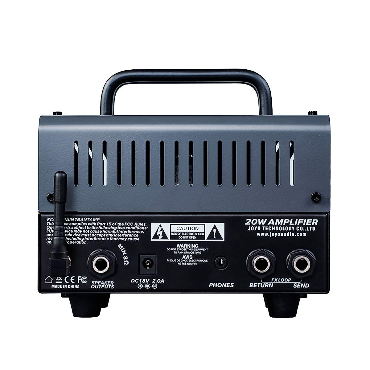 JOYO Zombie (Dual Rectifier) BanTamp Series Mini Amp Head 20 Watt Preamp 2 Channel Hybrid Tube Guitar Amplifier with Bluetooth