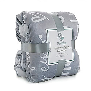 Wife Happy Anniversary Blanket Gifts - Luxurious Throw Blankets with Loving Messages for Birthday Gift for Her | Snuggly Soft Wife Blanket from Husband for Valentine's Day Wife Gifts | 50" X 60"