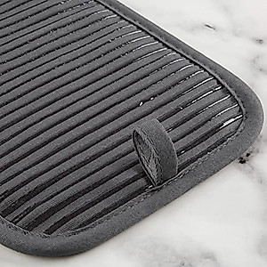 KitchenAid Onion Quilt KT OM PH Kitchen Towel, Oven Mitt & Potholder Set, Charcoal Grey