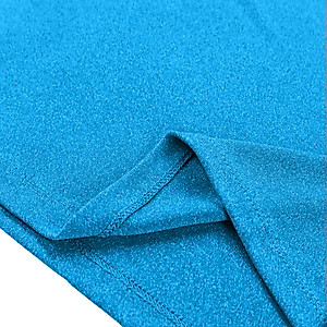 Corna 3 Buttons Down Light weight Conformtable Dry Fit Polyester Athletic Polo Shirts for Women (Blue XL)_