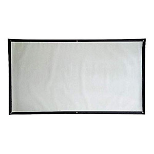 Portable Video Projector Screen, HD 4:3 Foldable Anti-Crease Projector Movies Screen, Portable Polyester Fabric Household Movie Screen for Home Theater Indoor Outdoor