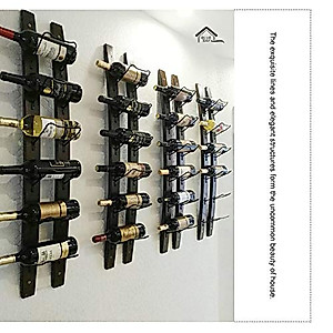 Wall Mounted Wine Rack | Rustic Barrel Stave Hanging Wooden Wall-Mounted Wine Rack…