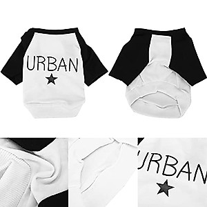 Dogs Bodysuit, Pets Clothes Suit Pet T Shirt Breathable Dogs Clothings for Small and Medium Puppy(Black, L)