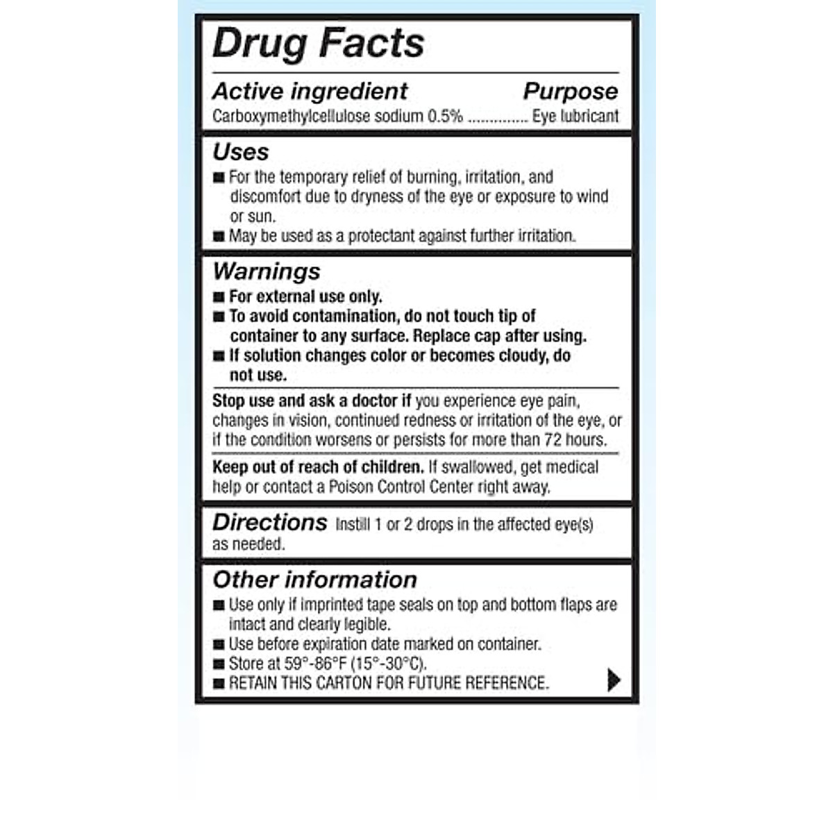 Refresh Tears Lubricant Eye Drops, 2 Count (Pack of 1)