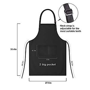 Cute Cooking Apron for Women-Mom Gifts-Adjustable Kitchen Baking Chef Apron with 2 Pockets Birthday Mother's Day Thanksgiving Day Apron Gifts for Grandma Mom