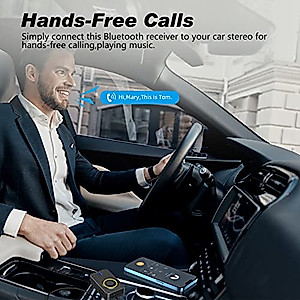 Bluetooth Transmitter Receiver for TV Wireless Headphones, ZDMYY 2-in-1 Bluetooth AUX Adapter Pairs 2 Devices, Bluetooth Audio Adapter for Home Stereo/Car/Airplane/Boat/Gym/MP3/MP4/DVD, Built-in Mic