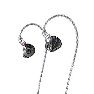 JadeAudio FiiO EA1 Earbuds Wired Headphone High Resolution 1DDriver,Deep Bass Compatible with iOS, Android (Without Mic) (Black)