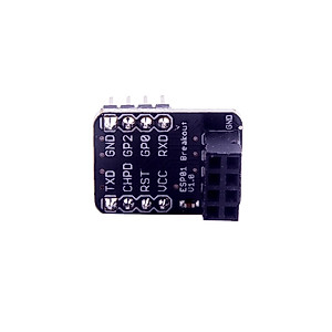 Stemedu ESP8266 ESP-01 Adapter ESP01 Breakout Board for ESP01S Wireless Serial WiFi Transceiver Network Module, Combo 10.