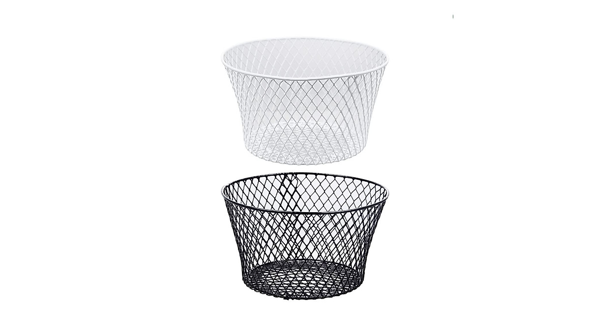 Essentials Vinyl-Coated Wire Baskets - Stylish Storage Solution
