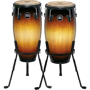 Meinl Percussion HC512VSB Headliner Series 11-Inch and 12-Inch Conga Set With Basket Stands, Vintage Sunburst