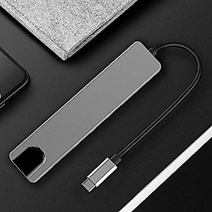 USB-C Interface Specification HDMI Hub Built-in Conversion Chip USB-C Adapter,for iPad Pro/MacBook/Type C Devices RJ45 Ethernet Mini SDTF OTG Adapter