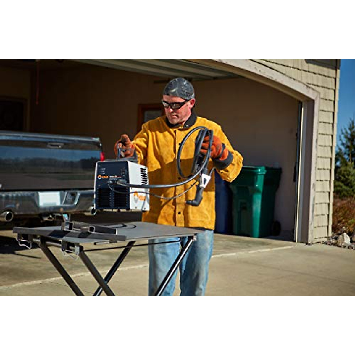 Hobart 500564 Airforce 12ci Plasma Cutter with Built-In Air Compressor 120V , Brown