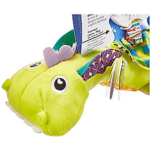 Lamaze Clip On Car Seat and Stroller Toy - Flip Flap Dragon - Crinkle Car Seat Toys and Stroller Toys - Sensory Toys for Babies - Travel Toys for Car - Infant Toys Ages 0 Months and Up