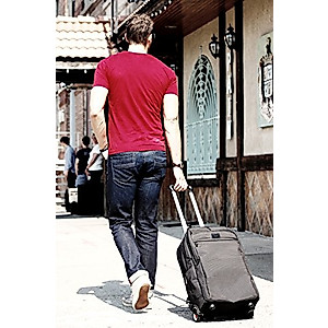 J World New York Bay Business Rolling Backpack, Black, One Size