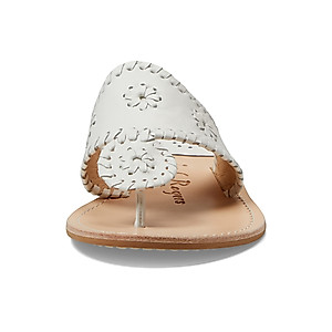 Jack Rogers Women's Jacks Flat Sandal, White/White, 9