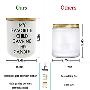 Gifts for Mom & Dad from Daughter Son - Best Mom & Dad Gifts, Funny Birthday & Mothers Day & Thanksgiving & Christmas Gifts, Vanilla Coconut Candles(11.5oz)