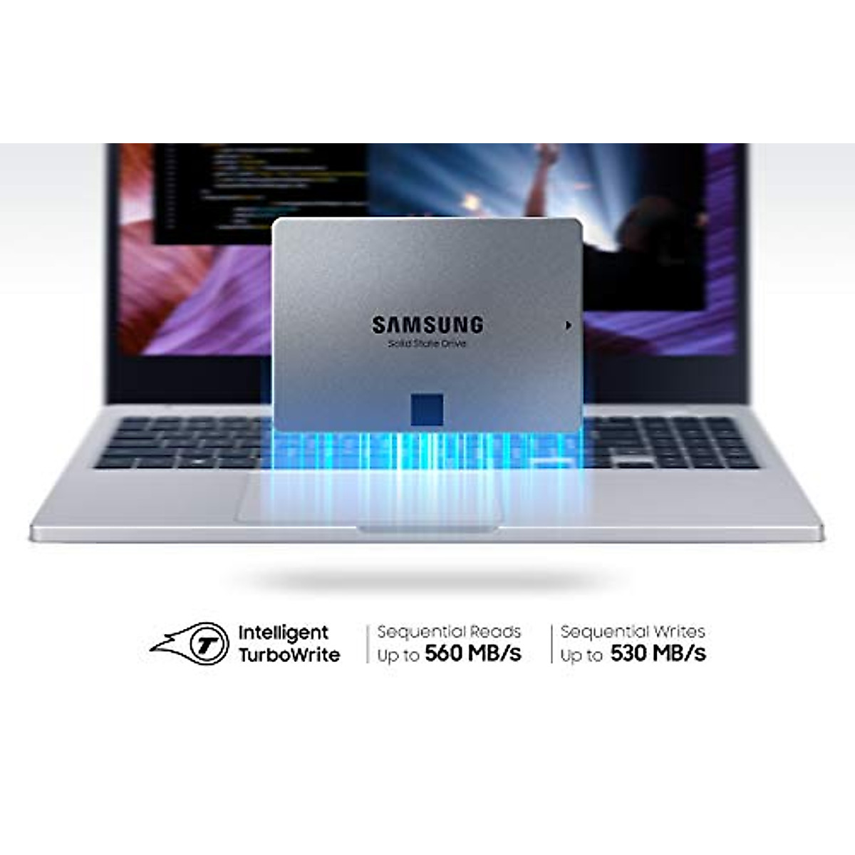 SAMSUNG 870 QVO SATA III SSD 4TB 2.5" Internal Solid State Drive, Upgrade Desktop PC or Laptop Memory and Storage for IT Pros, Creators, Everyday Users, MZ-77Q4T0B